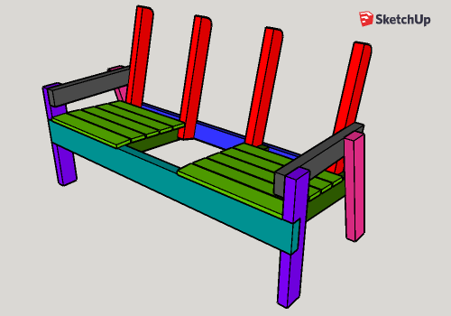 How to Build a Double Bench with Table – Australian Paddock